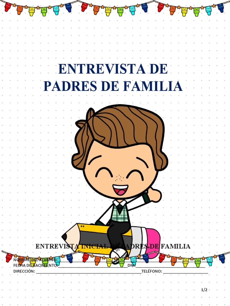 Entrevista Inicial A Padres de Familia | PDF