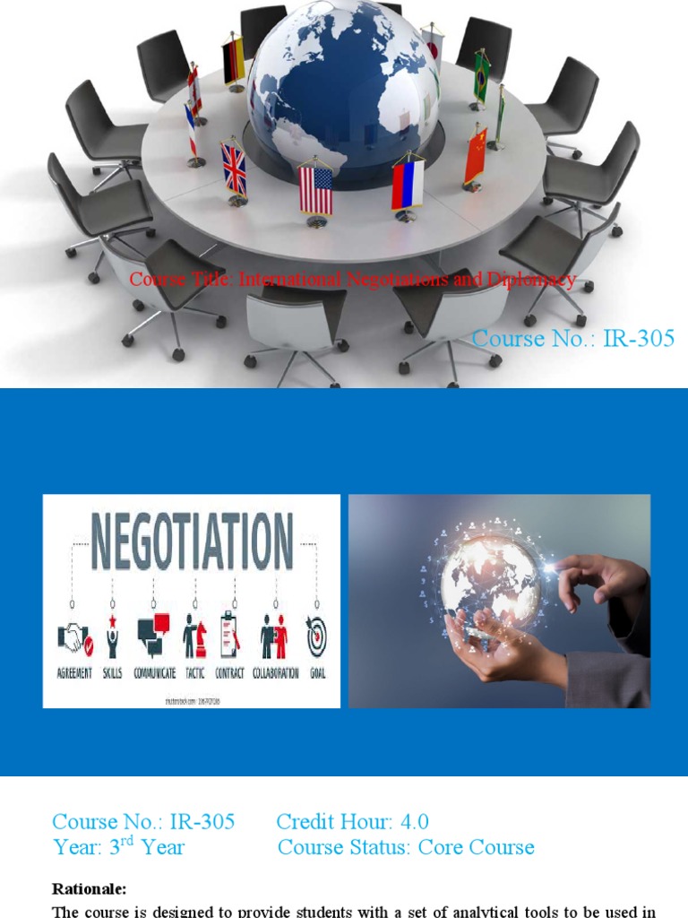 305 - Course Outline PDF | PDF | Negotiation | Diplomacy