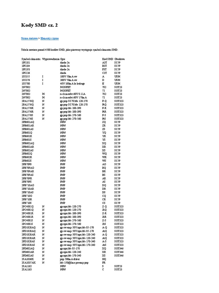 SMD2 | PDF | Semiconductor Devices | Manufactured Goods