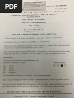 CSEC POA Paper 1 - January 2024 | PDF