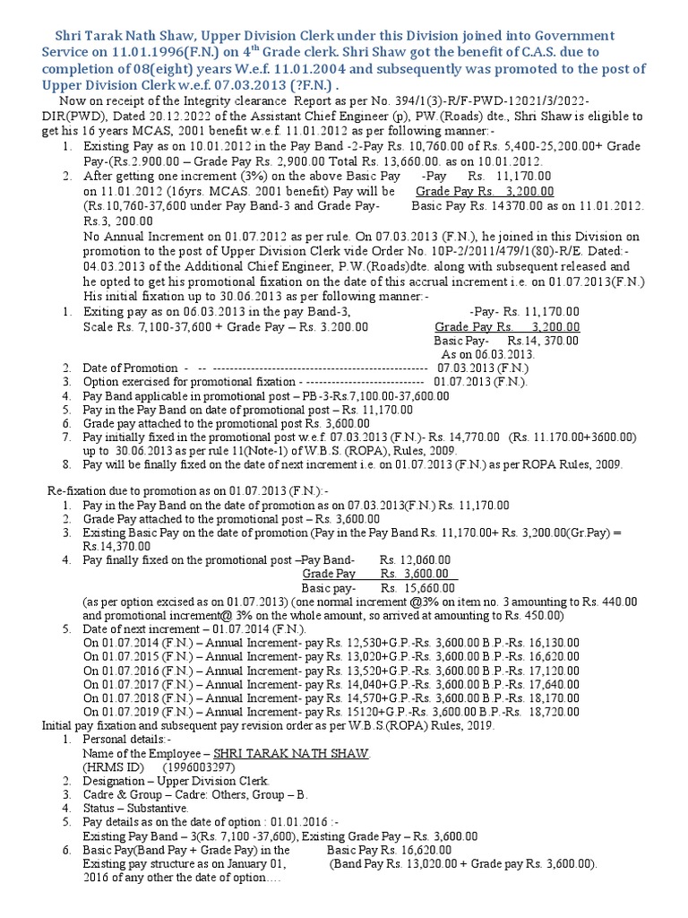 Shri Tarak Nath Shaw 16 Years | PDF