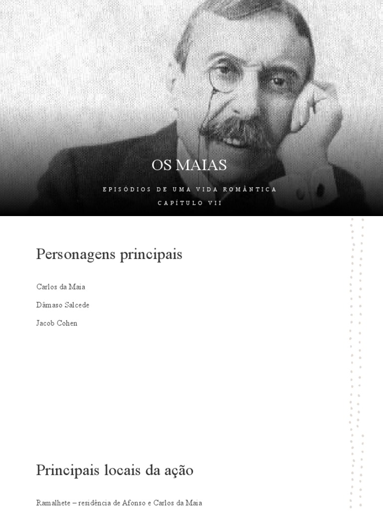 Personagens e Acontecimentos em "Os Maias" | PDF