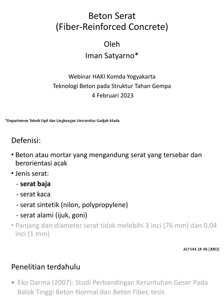 Beton Serat - IMS PDF | PDF