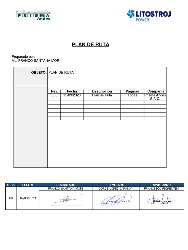 Plan de Ruta Ch. Callahuanca. | PDF | Transporte | Policía
