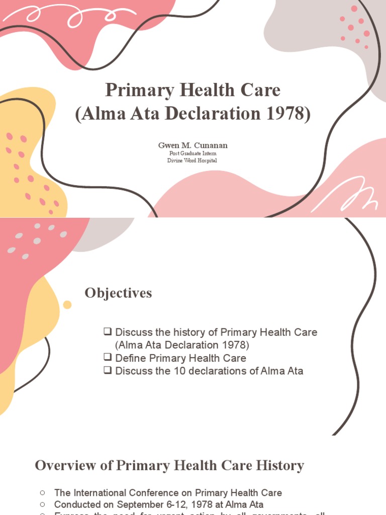 Alma Ata Declaration | PDF | Health Care | Public Services