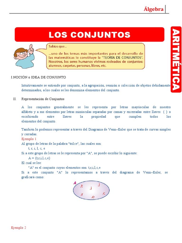 Conjuntos | PDF | Conjunto (Matemáticas) | Conceptos matemáticos