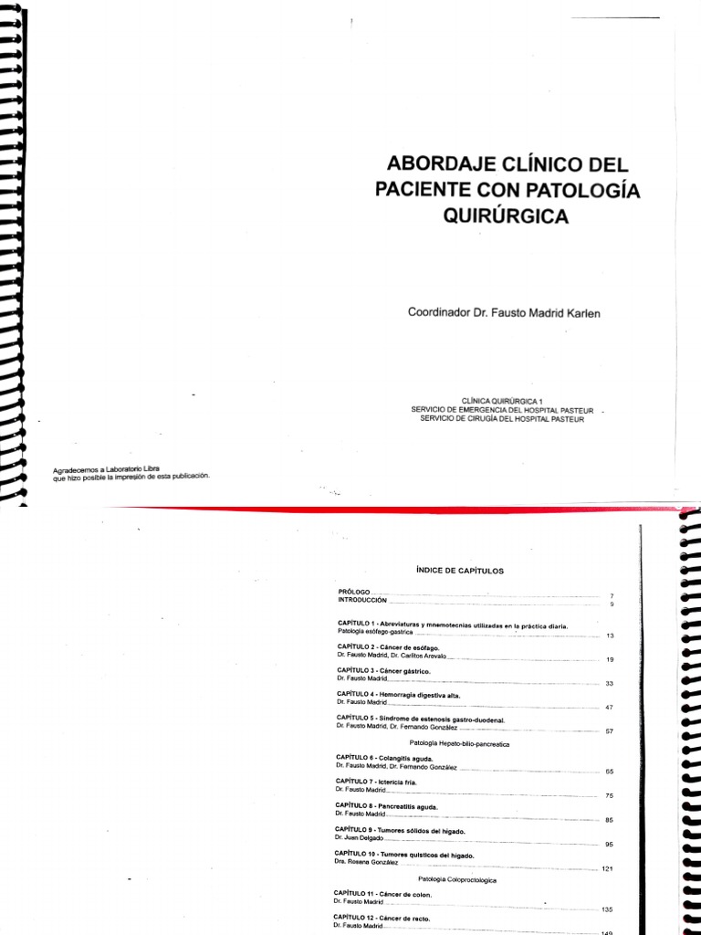 Abordaje Clínico Del Paciente Con Patología Quirúrgica PDF | PDF ...