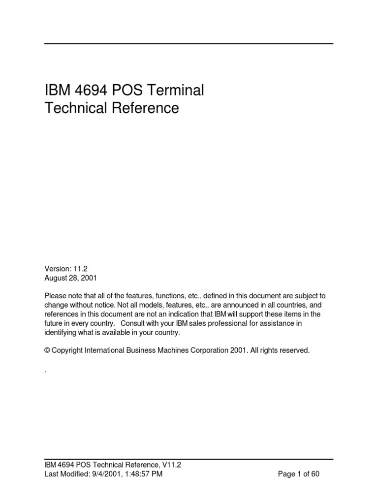 Technical Reference 4694 Pdf Bios Booting