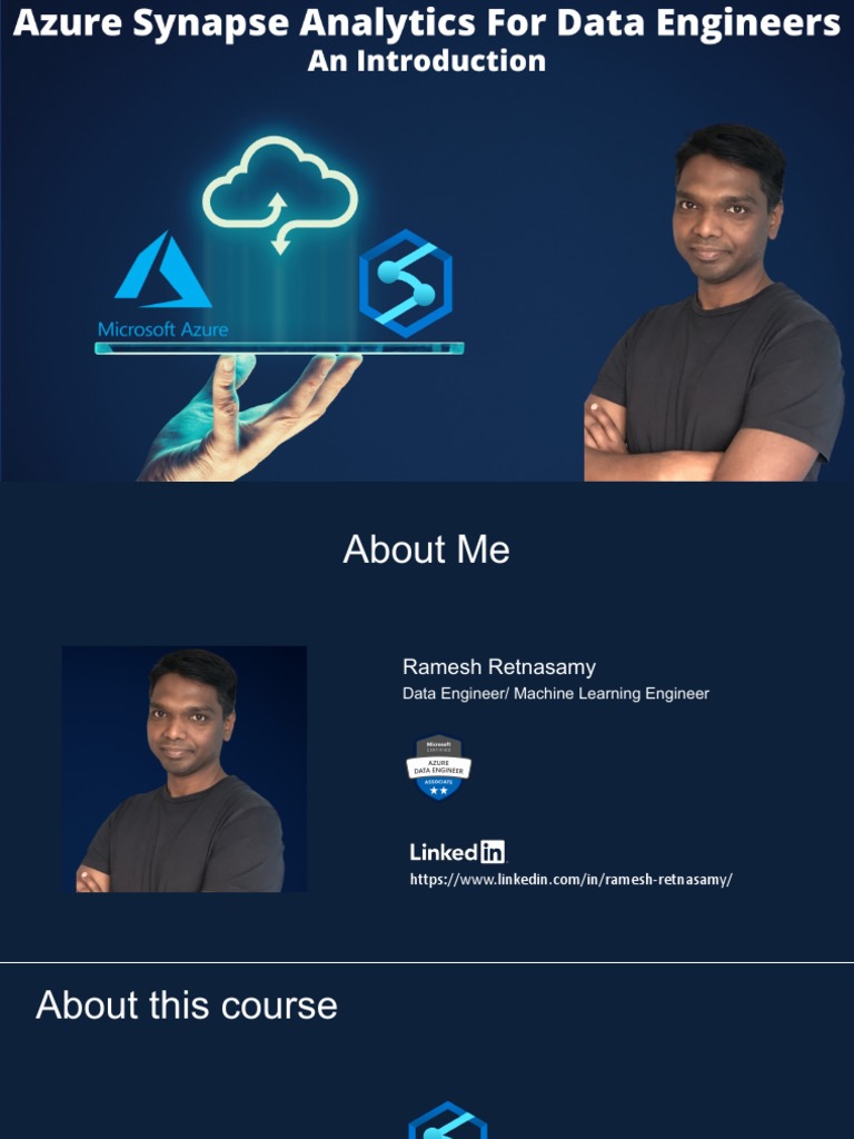 Azure Synapse Course Presentation | PDF | File Format | Comma Separated Values
