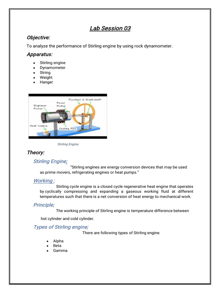 Ic Engine Lab Report | PDF