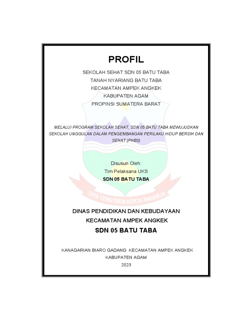 Cover Sekolah Sehat | PDF