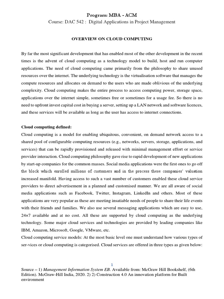 Dr. Darshan Mahajan (Cloud Computing) PDF | PDF | Cloud Computing | Software As A Service