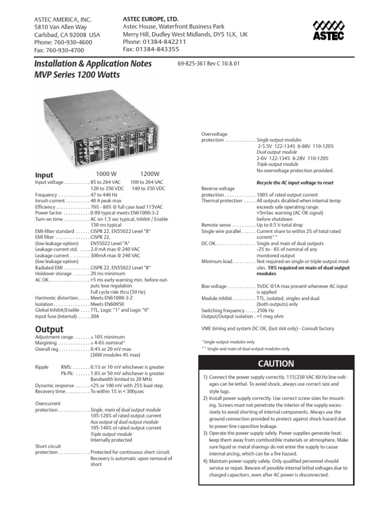 Fonte Astec Pipe Phase | PDF | Power Supply | Alternating Current