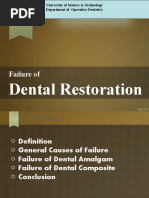 Class Iv Cavity Preparation: Presentation By: Dr. Tahara Jamil | PDF