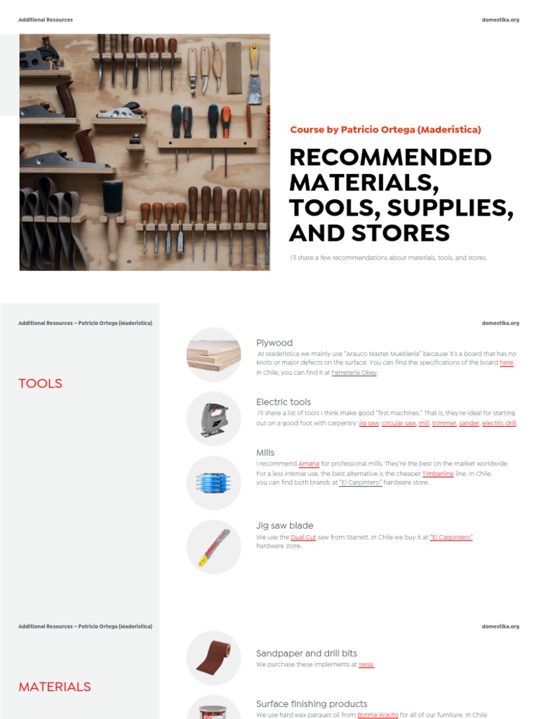 U3-05 - Tool Information - EN PDF | PDF | Business Process | Crafts