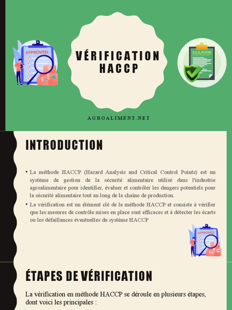 Vérification Système HACCP | PDF