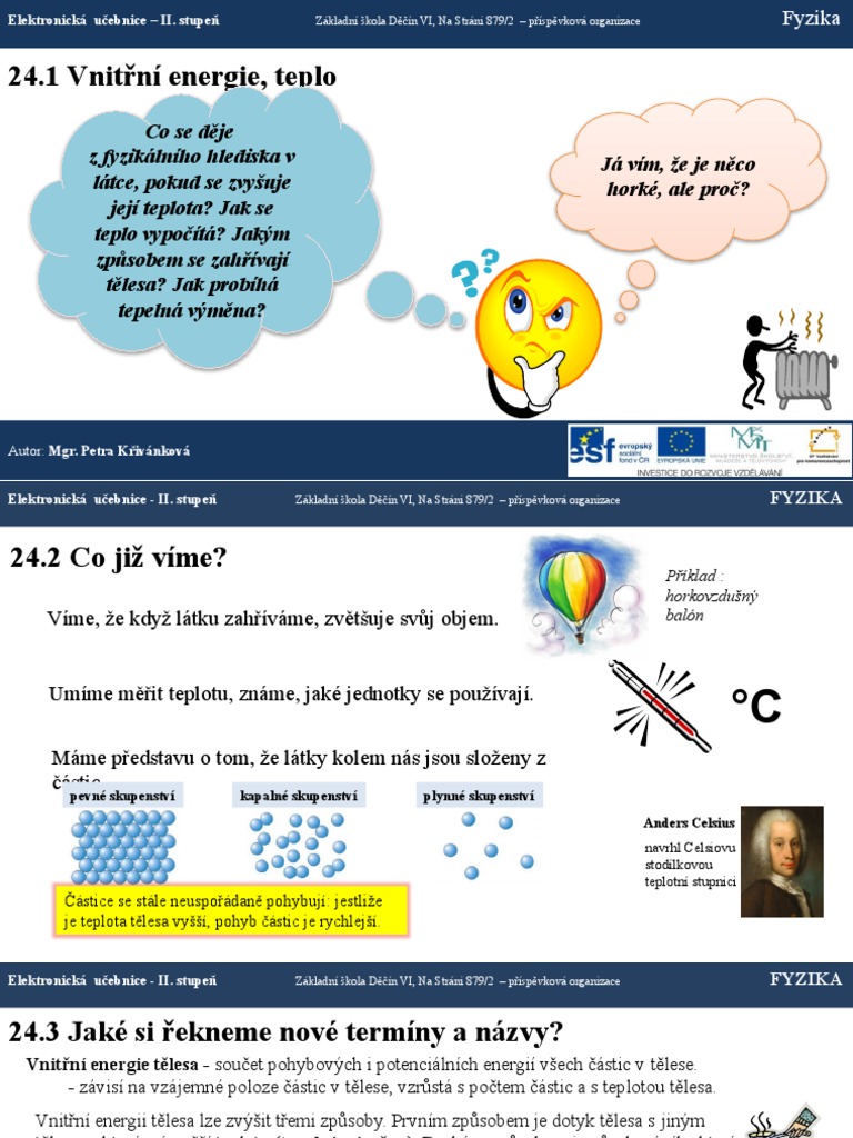 24.1 Vnitřní Energie, Teplo | PDF