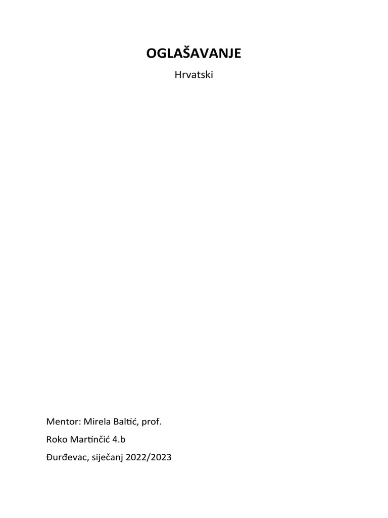 Projektni Zadatak | PDF