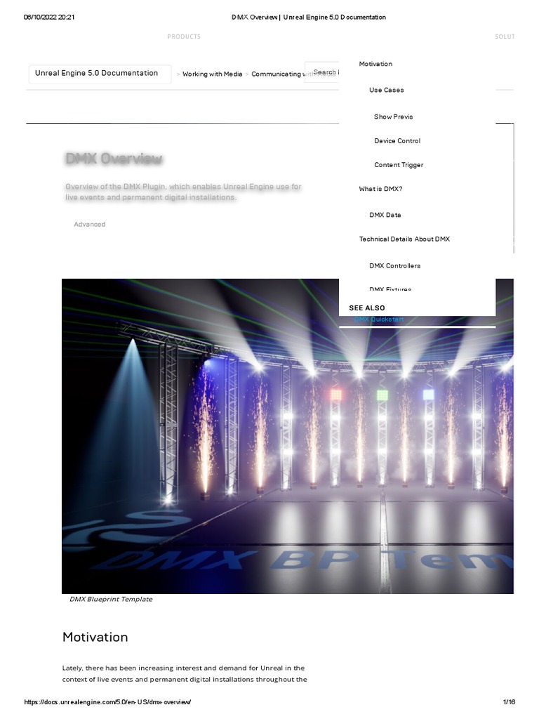 DMX Overview - Unreal Engine 5.0 Documentation | PDF | Computer Network ...