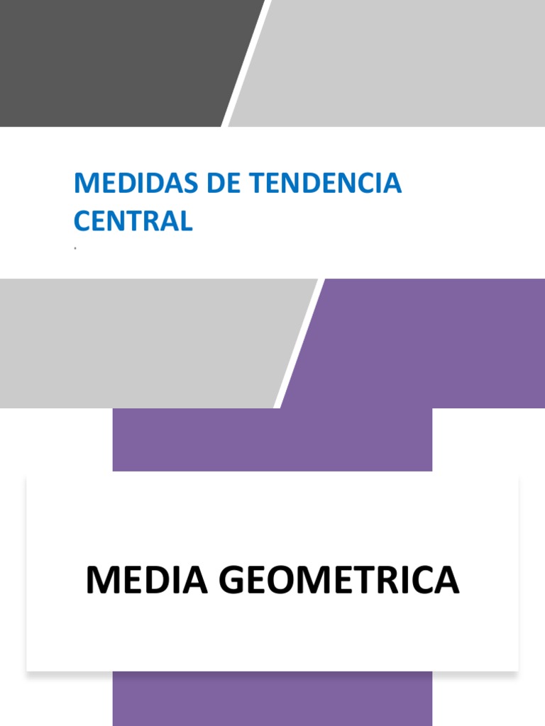 TEMA III Medidas de Tendencia Central-Simple-GEOM. ARM Y POND | PDF | Promedio | Matemática ...