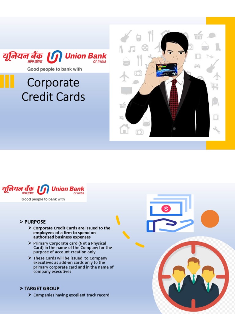Corporate Credit Card Presentation PDF | PDF | Credit Card | Banks