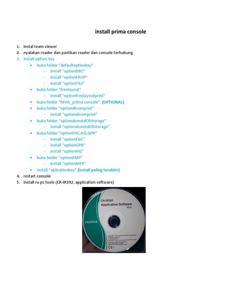 Install Prima Console | PDF