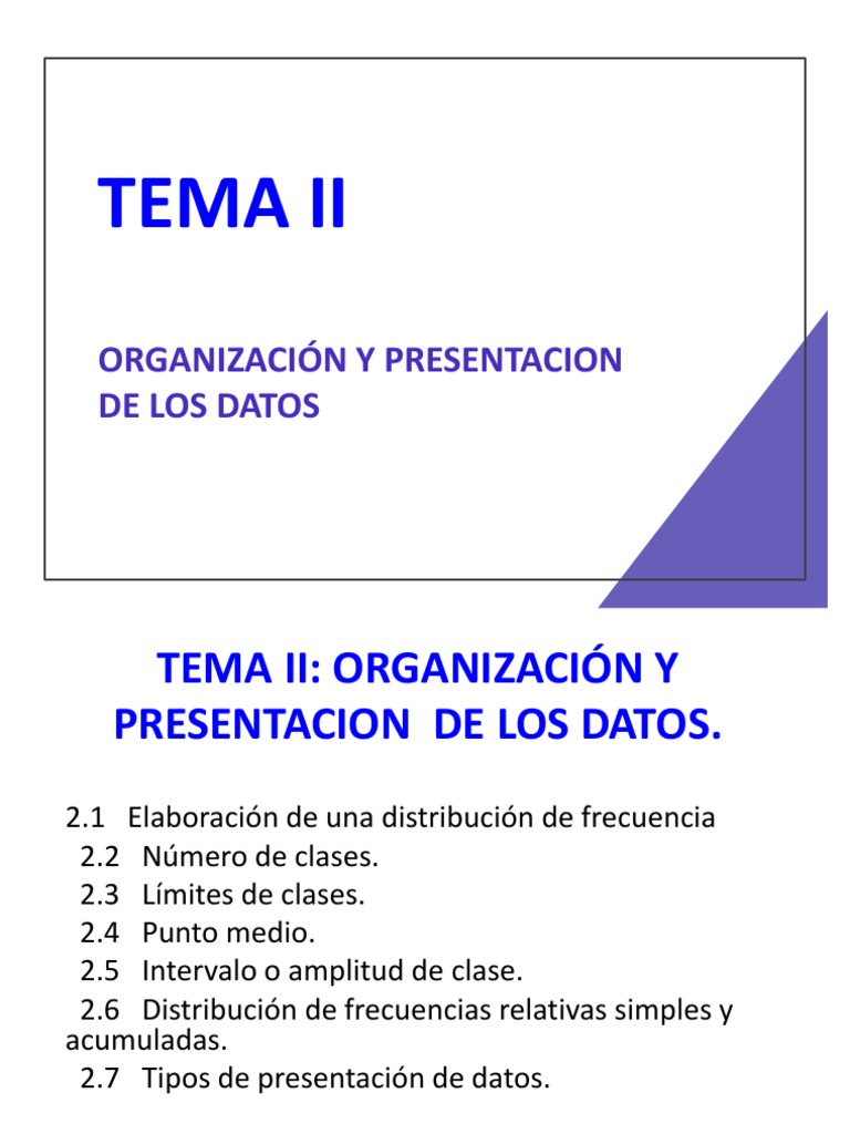 Organización de Datos y Frecuencias | PDF | Frecuencia