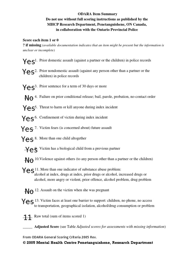Domestic Violence Risk Assessment | PDF | Social Science