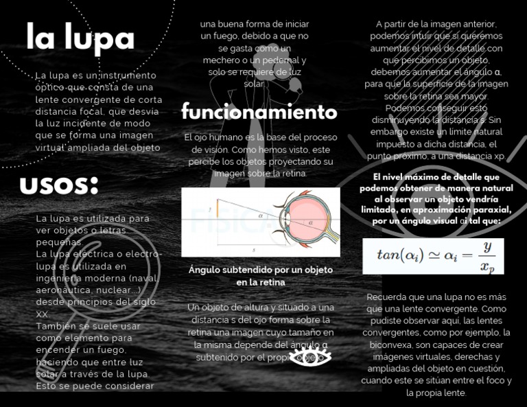 La Lupa: Funcionamiento | PDF | Óptica | Radiación electromagnética