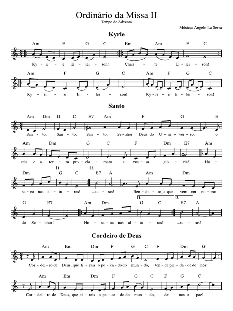 Ordinário Da Missa II PDF | PDF