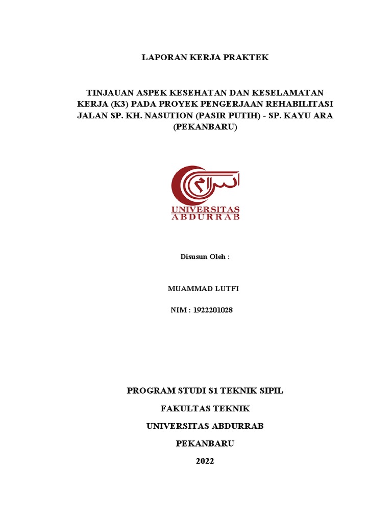 Laporan KP Lutfi | PDF