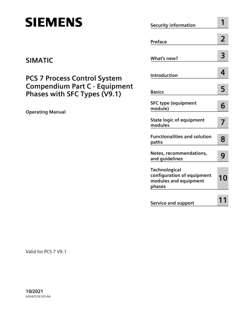 pcs7 - Compendium - SFC Types | Download Free PDF | Documentation ...