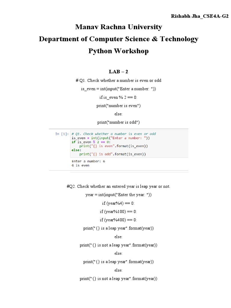 RishabhJhapython Labs pt2 | PDF | Method (Computer Programming ...