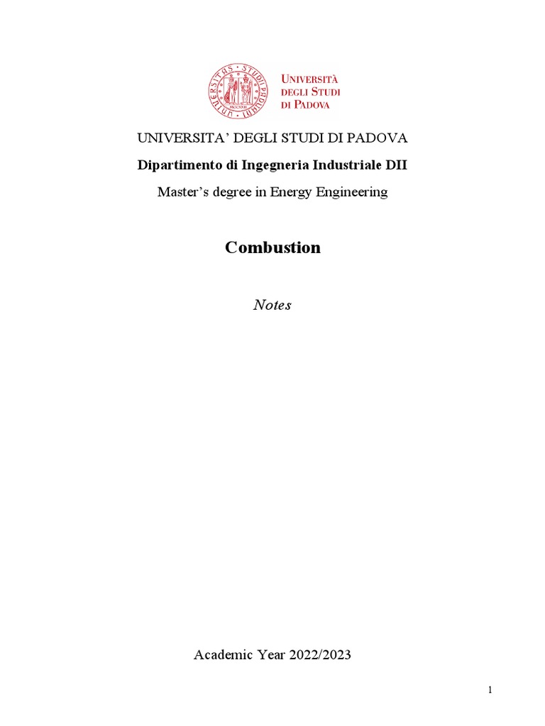 Combustion Notes PDF | PDF | Stoichiometry | Combustion