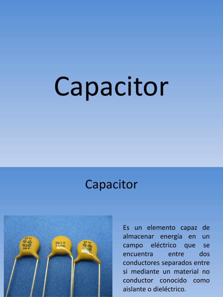 Conceptos básicos sobre capacitores: tipos, características ...