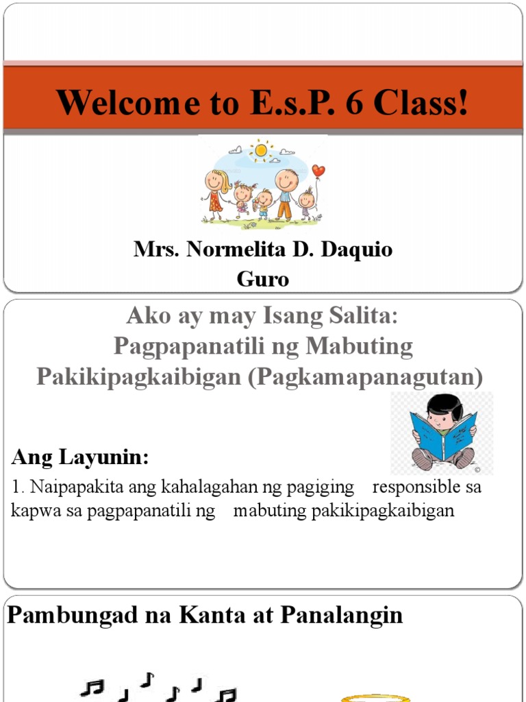 EsP 6 Lesson 10 | PDF