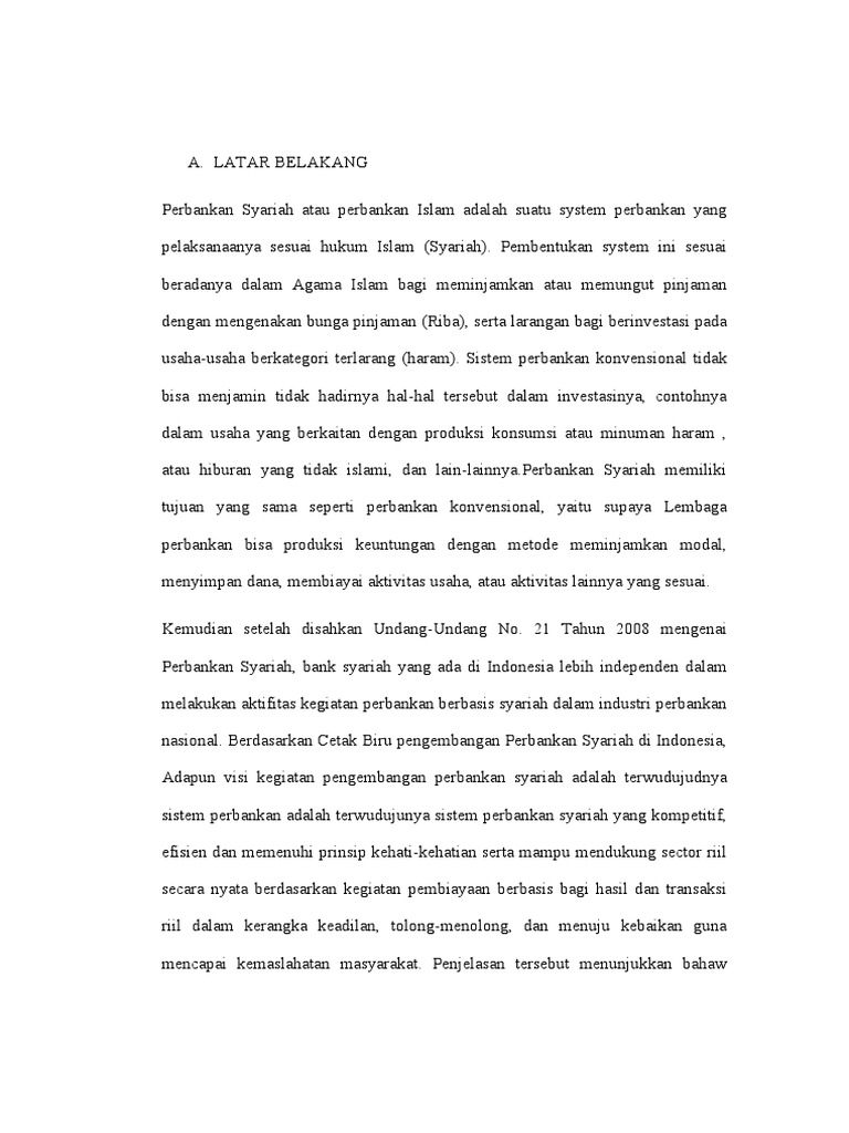 Latar Belakang Fee Based Income | PDF