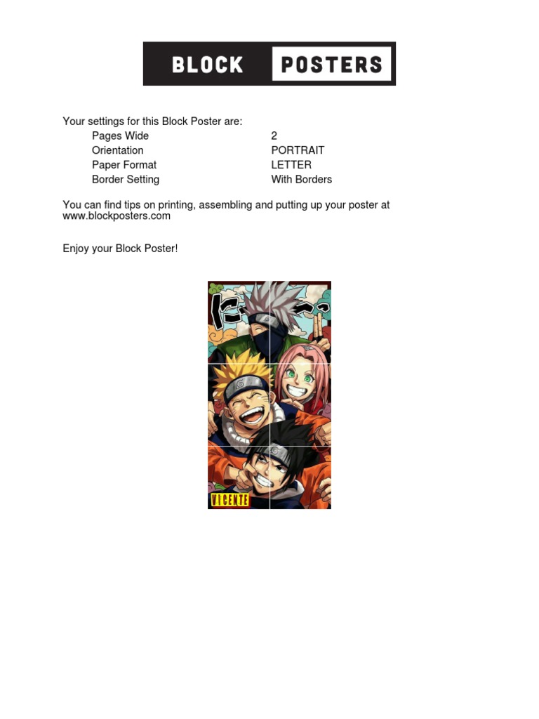 Poster de Naruto | PDF