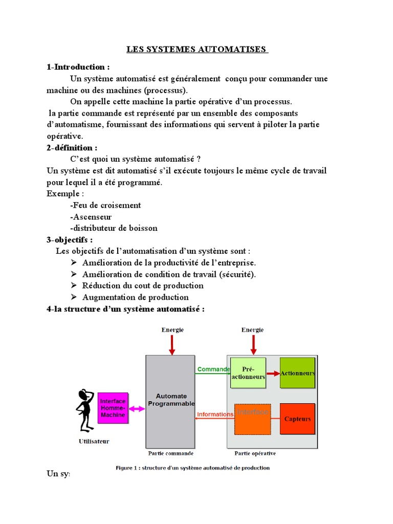 Comprendre les systèmes automatisés | PDF | Capteur | Automate ...