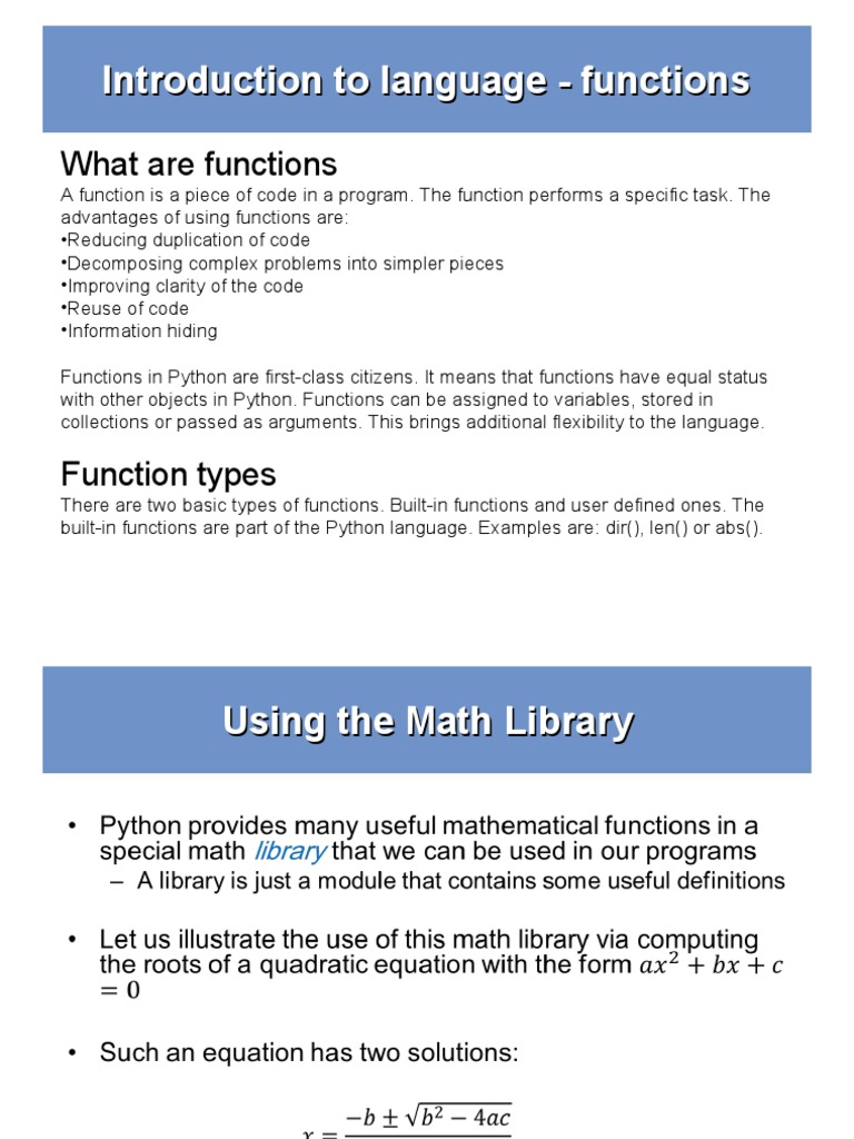 Functionlec Pdf Parameter Computer Programming Scope Computer Science