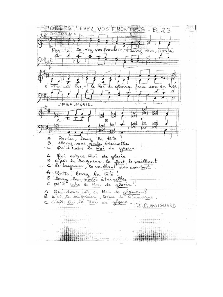 Portes Levez Vos Frontons (JPG) | PDF