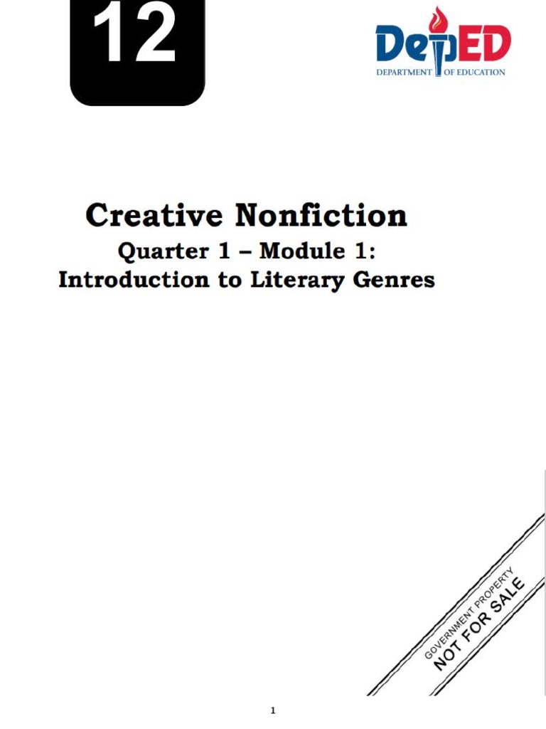 Creative Nonfiction Module 1 Overview | PDF | Poetry