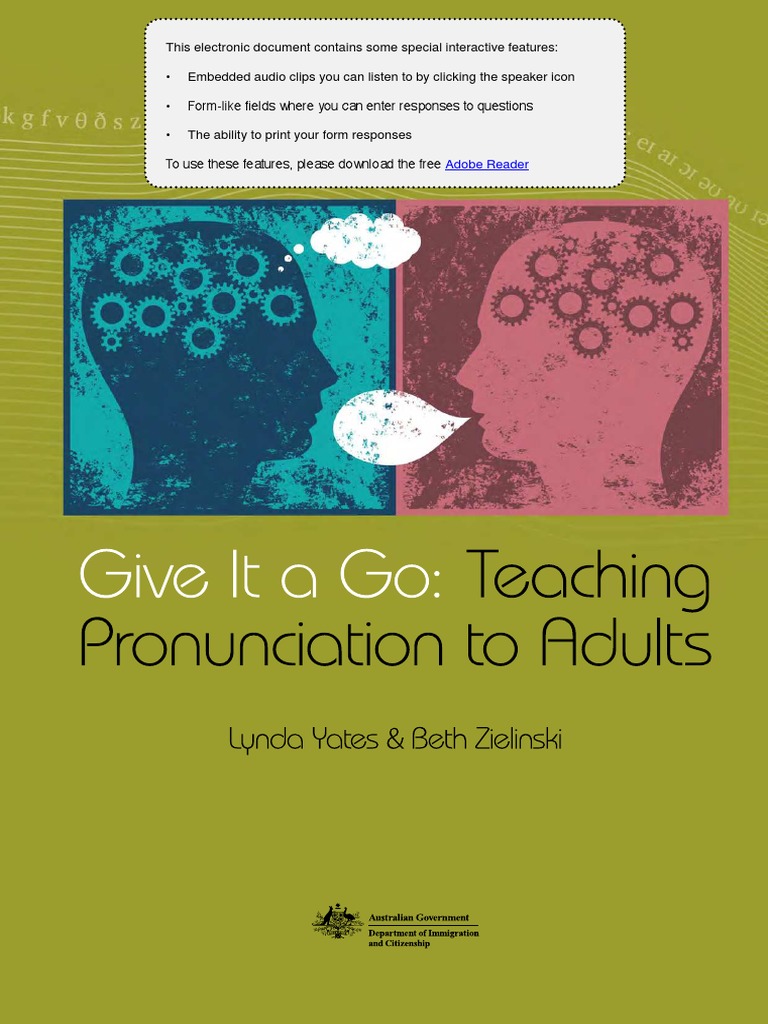 Give It A Go Teaching Pronunciation To A | PDF | Accent ...
