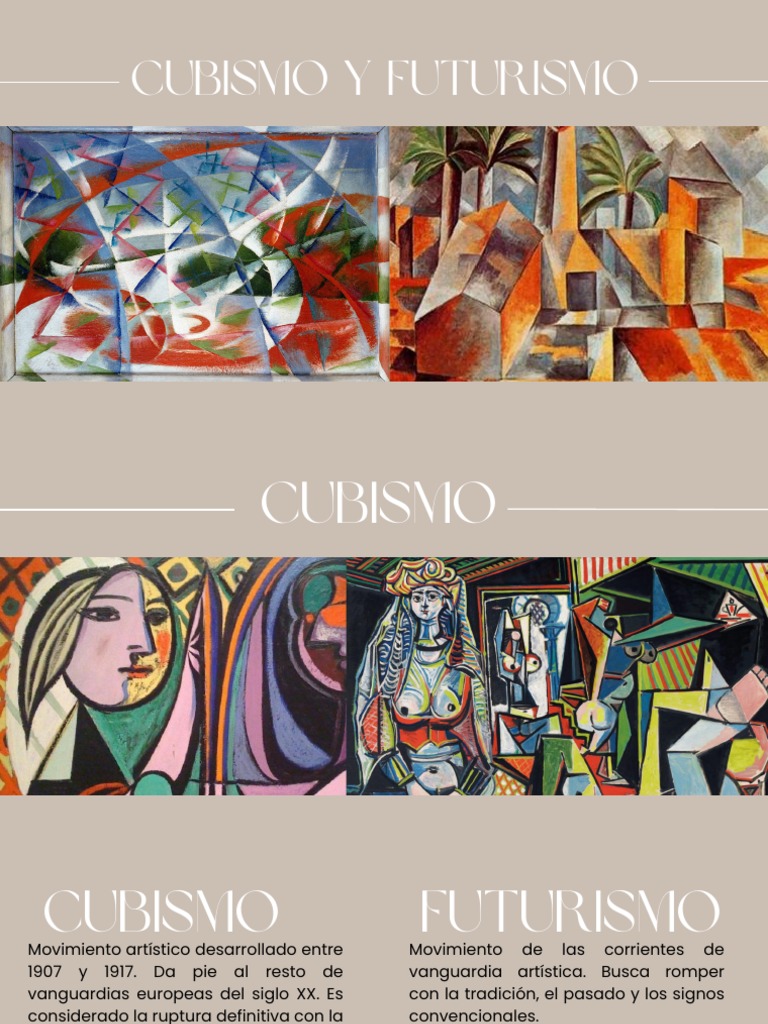 Cubismo y Futurismo PDF | PDF | Cubismo | Pablo Picasso