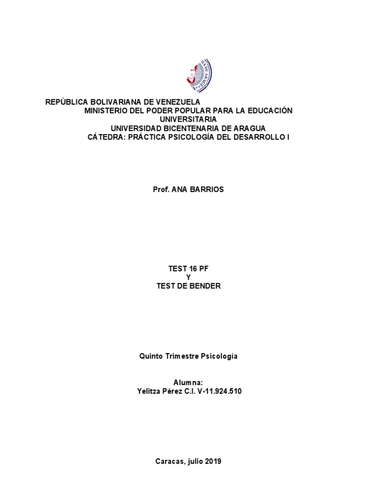 16 PF Salomon | PDF | Pensamiento | Las emociones