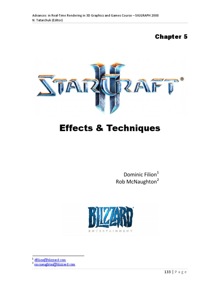 Starcraft 2 Effects & Techniques | PDF | Rendering (Computer Graphics) | Shader