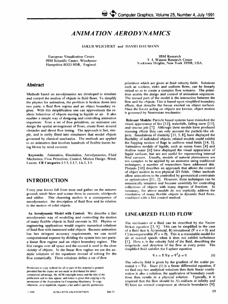 Animation Aerodynamics | PDF | Fluid Dynamics | Force