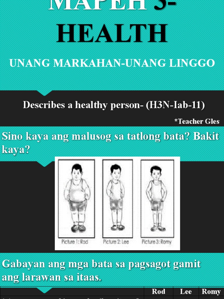 Mapeh 3-Health | PDF