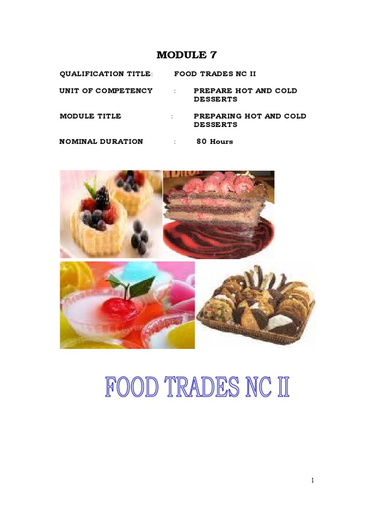 G8 FOOD-TRADES SLM 4th | PDF | Hors D'oeuvre | Desserts