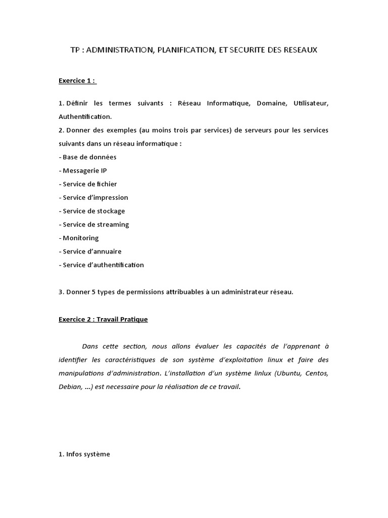 TP 1 | PDF | Ordinateurs